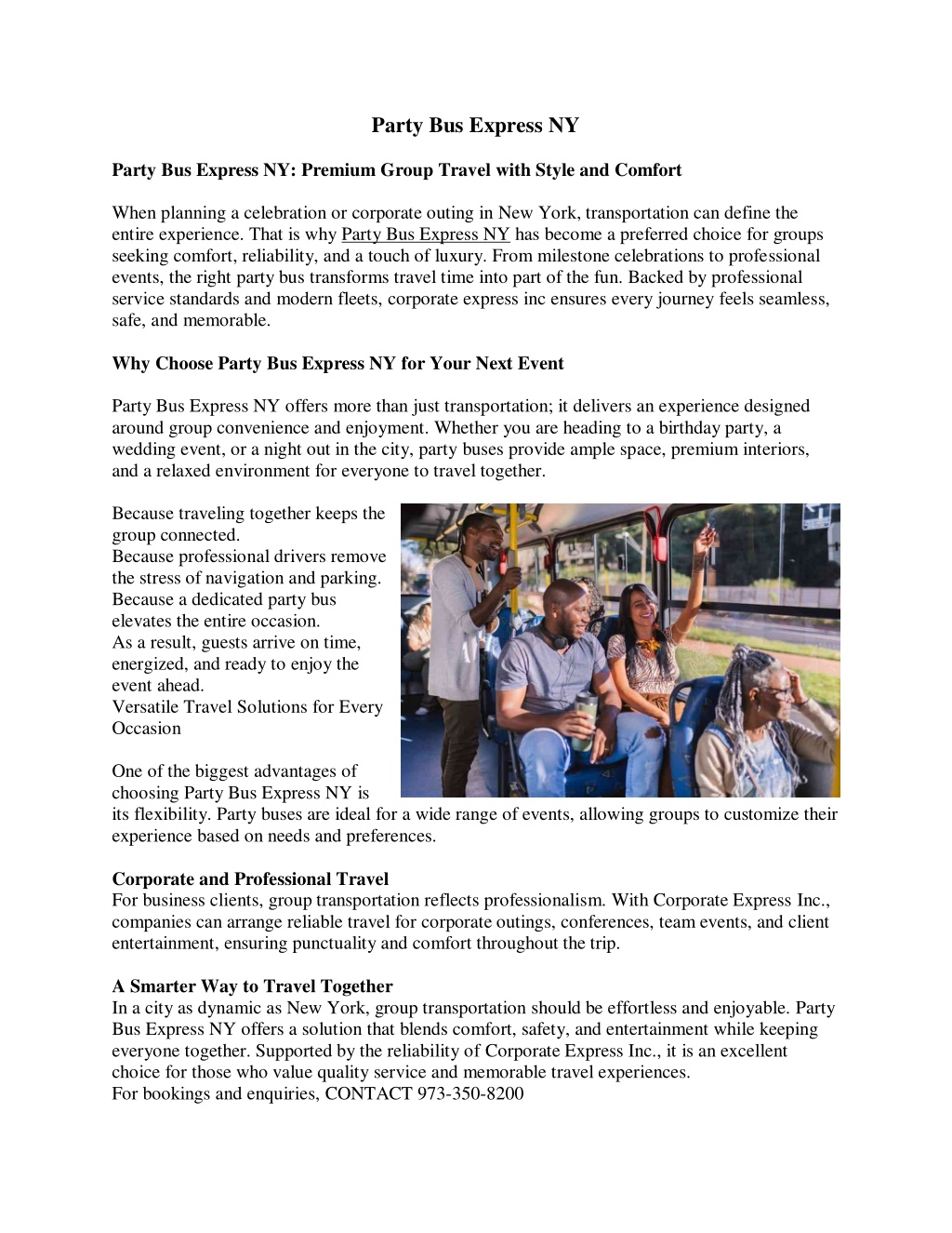 PPT - Party Bus Express NY PowerPoint Presentation, free download - ID ...
