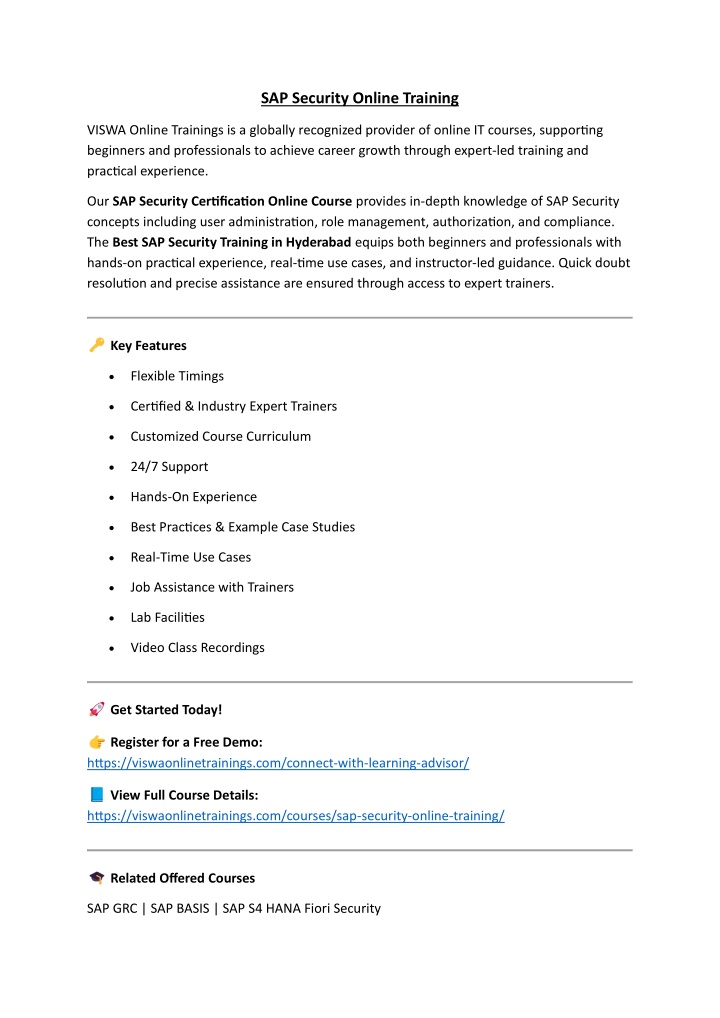 PPT - SAP Security Online Training by Real-time Trainer in India ...