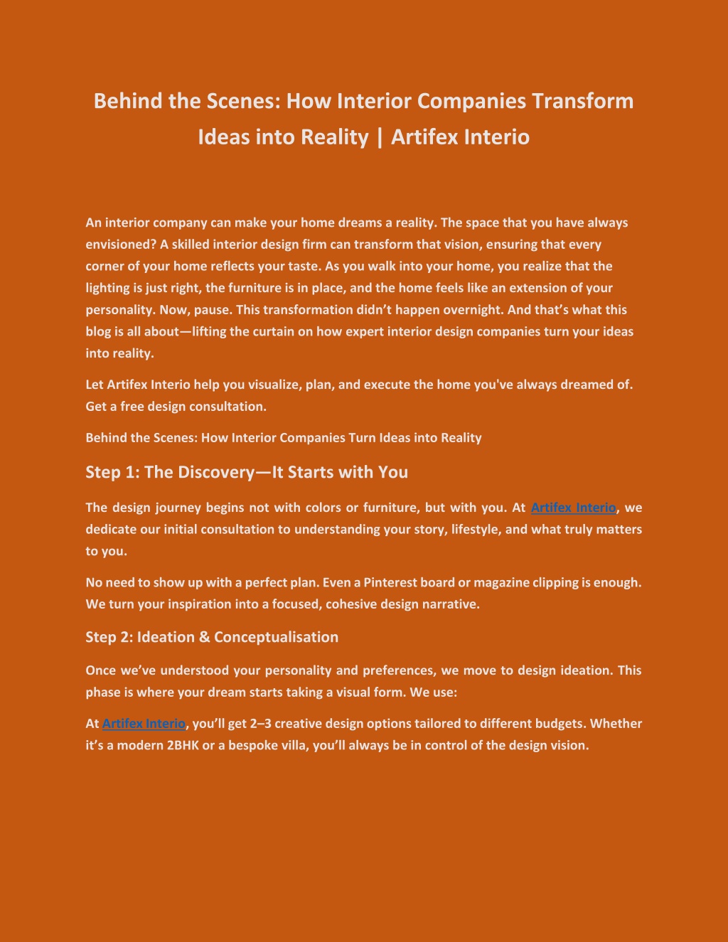 PPT - Behind the Scenes How Interior Companies Transform Ideas into ...