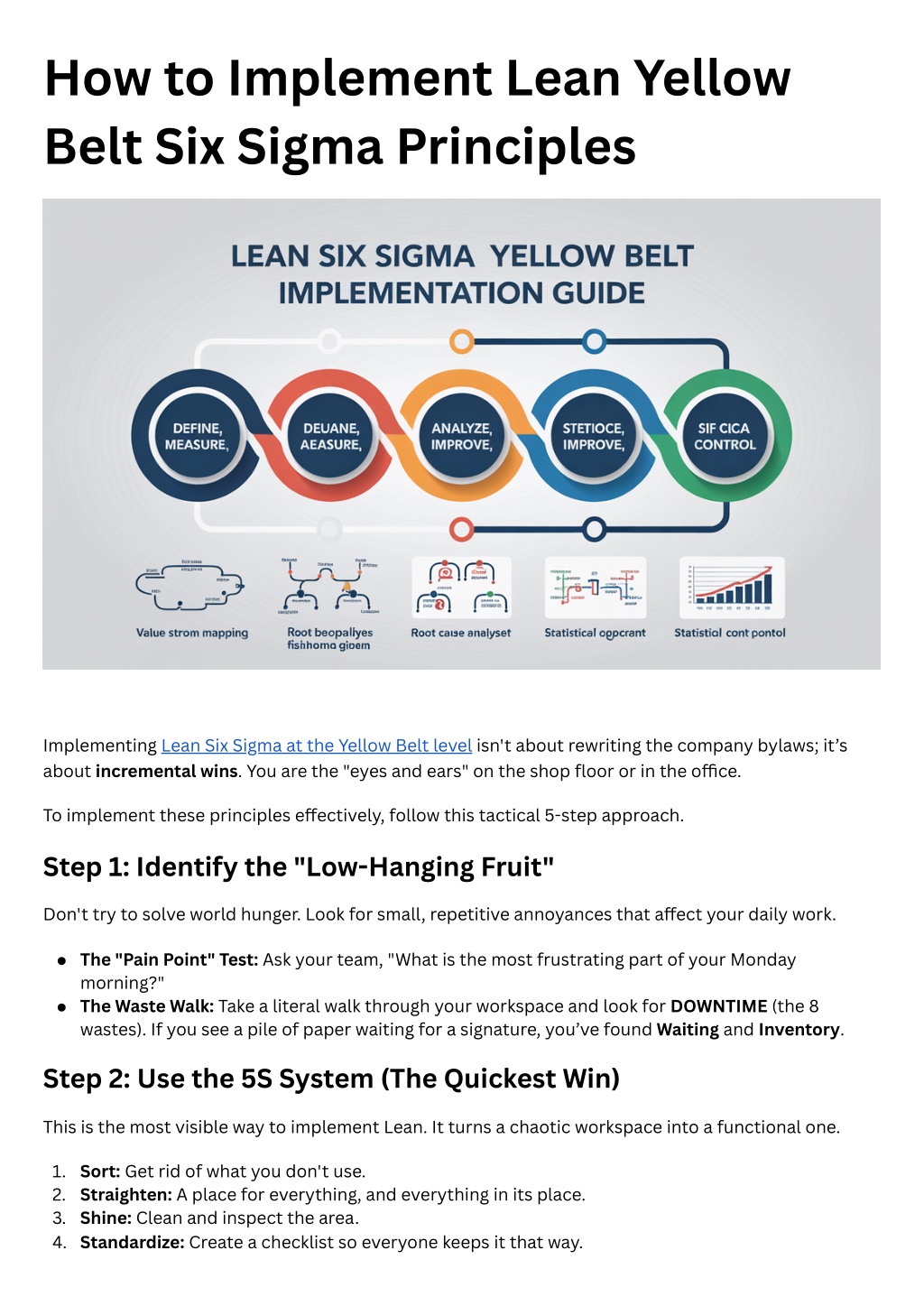 PPT - How to Implement Lean Yellow Belt Six Sigma Principles PowerPoint ...