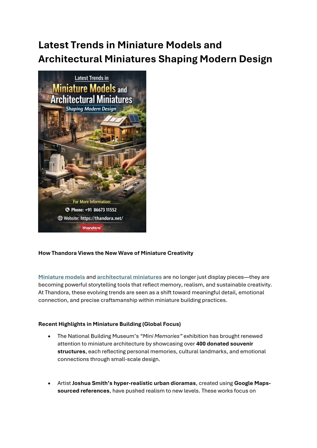 PPT - Latest Trends in Miniature Models and Architectural Miniatures ...