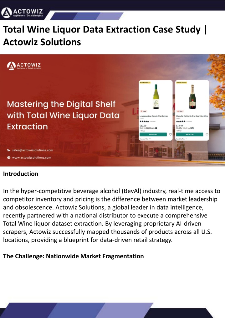 PPT - Total Wine Liquor Data Extraction Case Study Actowiz Solutions ...
