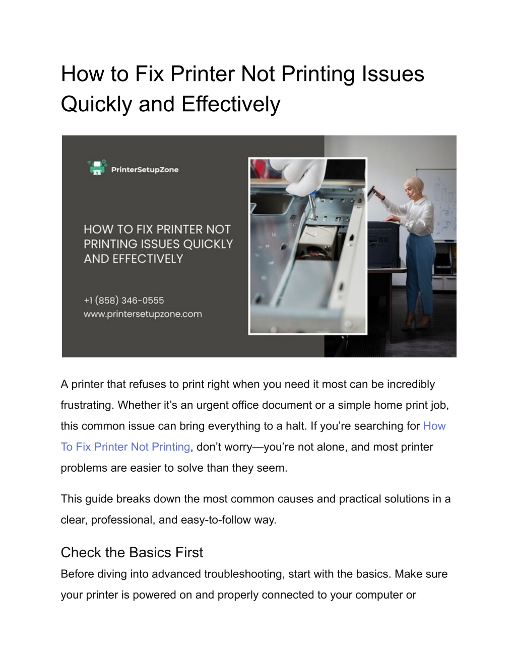 PPT - How to Fix Printer Not Printing Issues Quickly PowerPoint ...