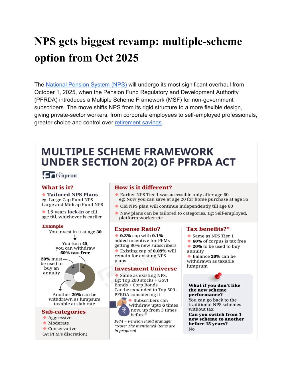PPT - NPS gets biggest revamp_ multiple-scheme option from Oct 2025 ...