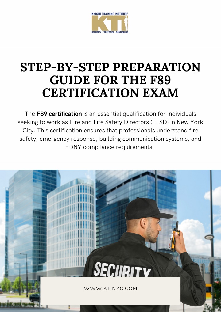 PPT - Step-by-Step Preparation Guide for the F89 Certification Exam ...