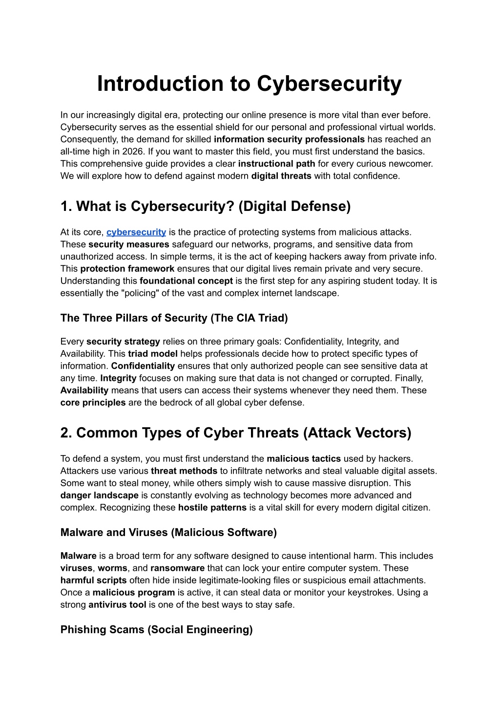 PPT - Introduction to Cybersecurity PowerPoint Presentation, free ...