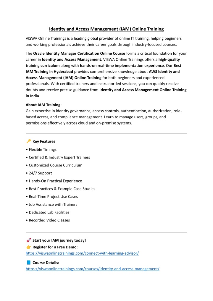 PPT - Identity and Access Management Online Training by Real-time ...