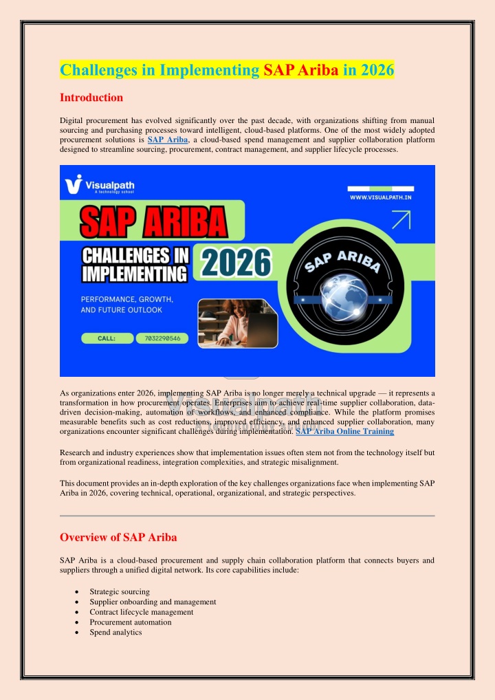 PPT - Best SAP Ariba Training Ameerpet - SAP Ariba Course PowerPoint ...