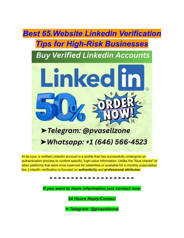 PPT - Best 65.Website Linkedin Verification Tips for High-Risk ...
