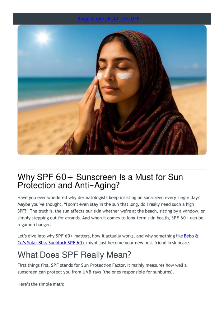PPT - SPF 60 Sunscreen for Outdoor Sun Protection PowerPoint ...