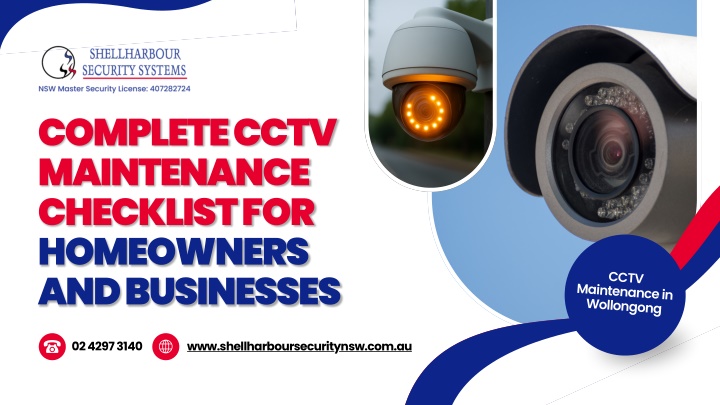 PPT - The Complete CCTV Maintenance Checklist for Homeowners and ...