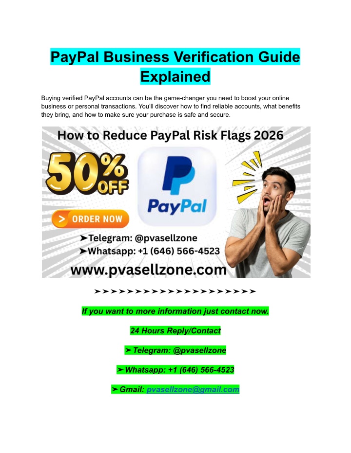 PPT - PayPal Business Verification Guide Explained PowerPoint ...