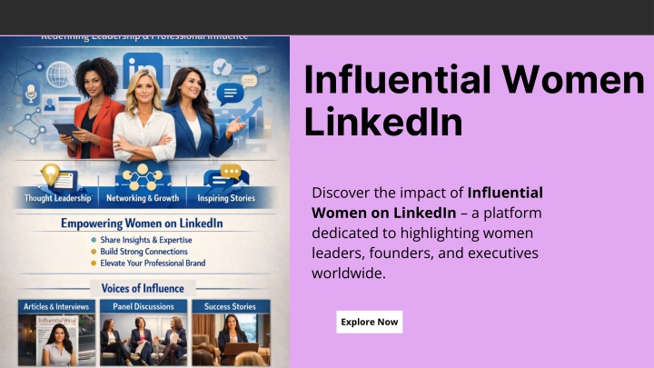 PPT - Influential Women LinkedIn – Highlighting Women Leaders ...