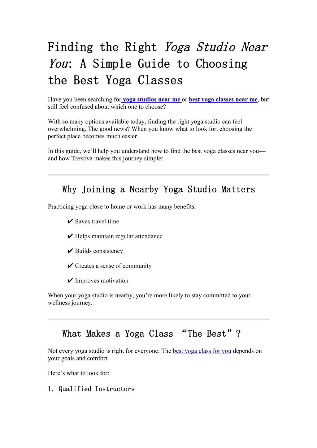 PPT - Finding the Right Yoga Studio Near You A Simple Guide to Choosing ...