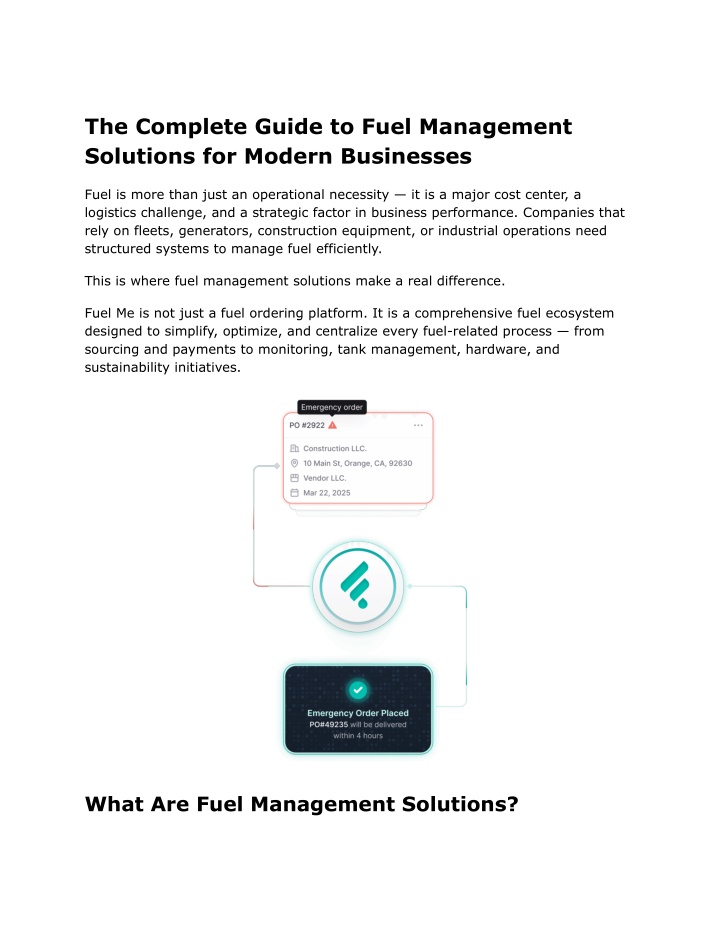PPT - The Complete Guide to Fuel Management Solutions for Modern ...