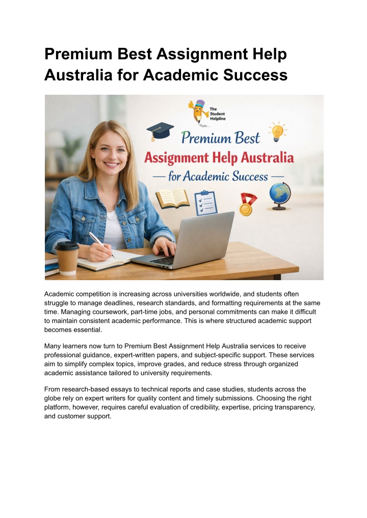 PPT - Premium Best Assignment Help Australia for Academic Success ...