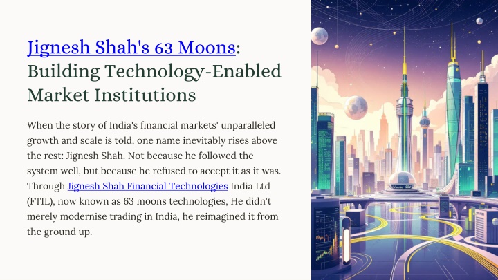 PPT - Jignesh Shah 63 Moons: Building Financial Institutions PowerPoint ...
