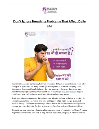 PPT - Don’t Ignore Breathing Problems That Affect Daily Life PowerPoint ...