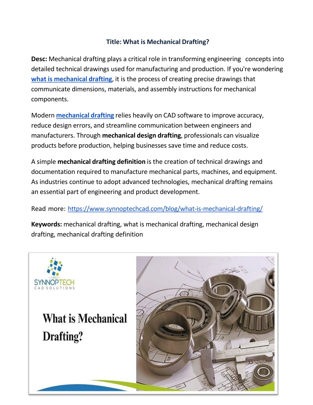 PPT - WHAT IS MECHANICAL DRAFTING PowerPoint Presentation, free ...