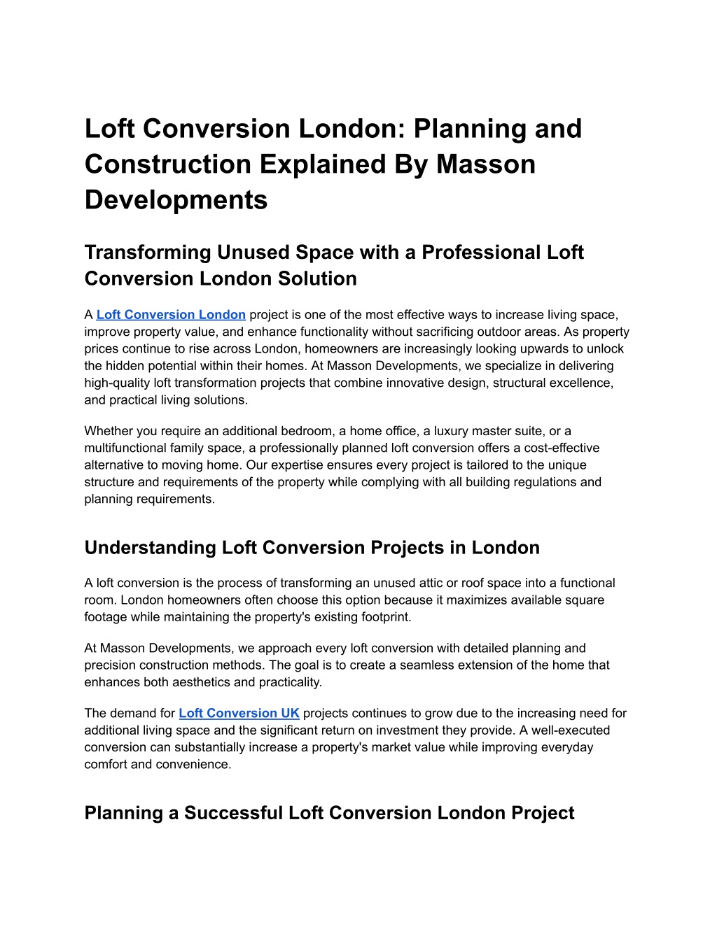 PPT - Loft Conversion London: Planning and Construction Explained By ...